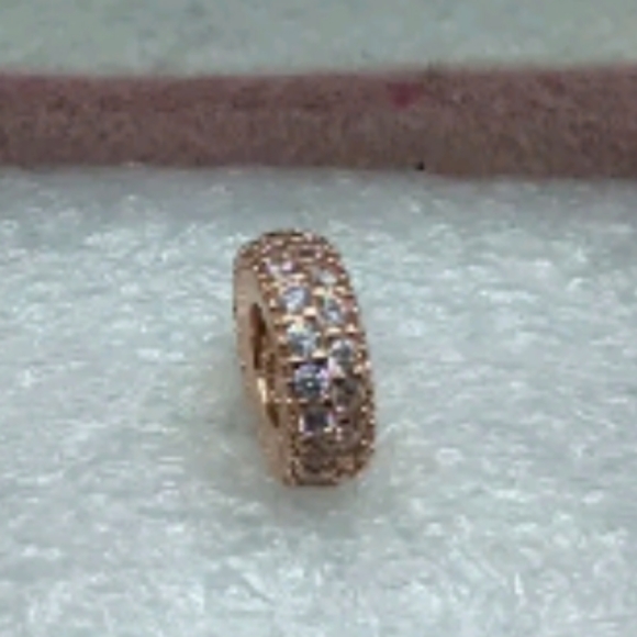 Pandora | Jewelry | Pandora Pair Of Rose Gold Pave Inspiration Spacers ...